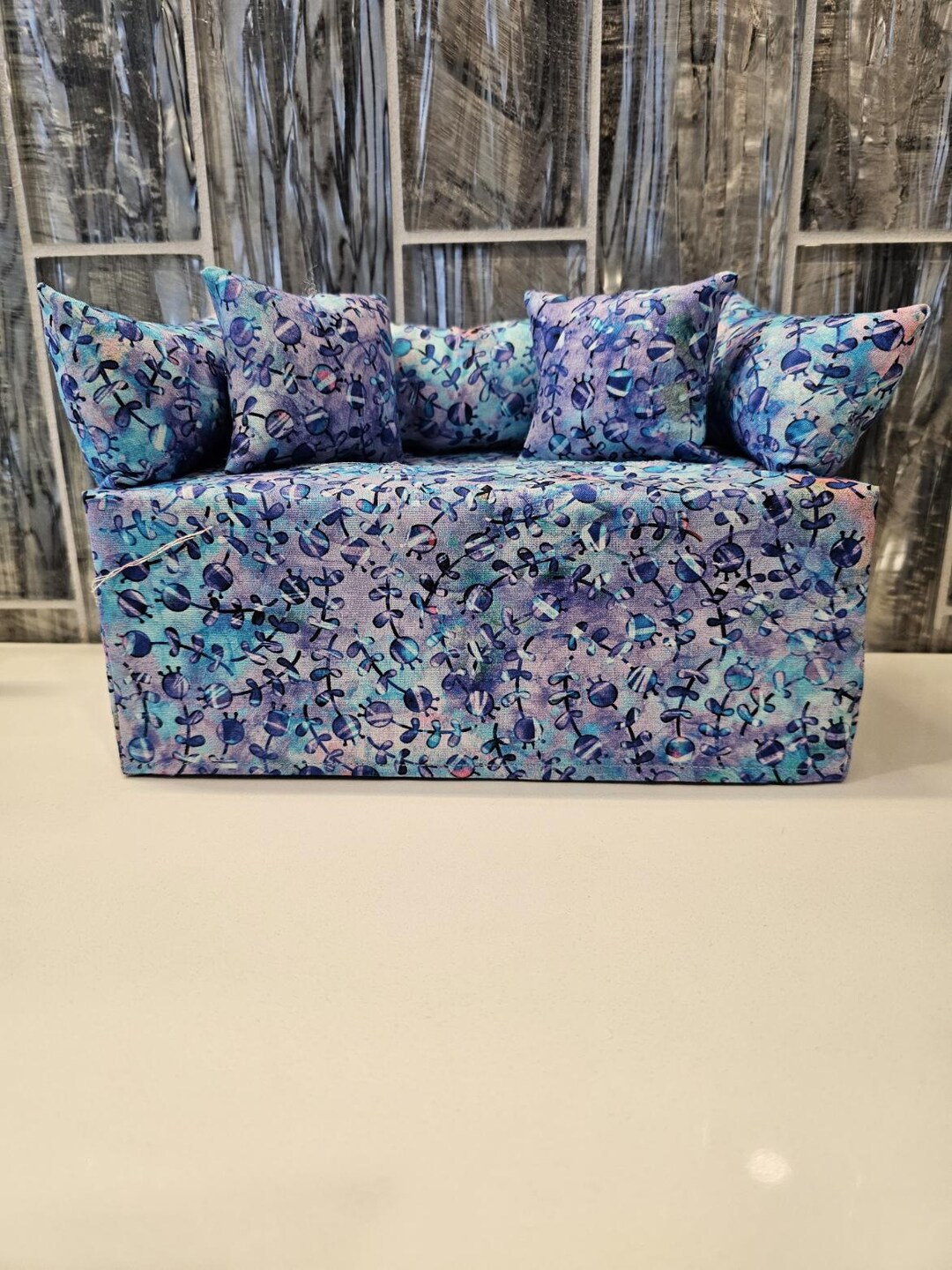 Handmade Watercolor Flowers Couch/sofa Tissue Box Cover (tissue Box Not ...