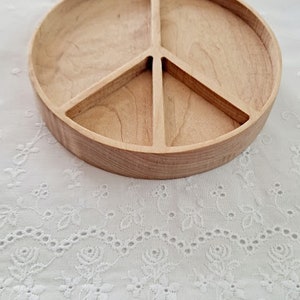 Curly Maple Peace Sign Jewelry Trinket Dish - Etsy
