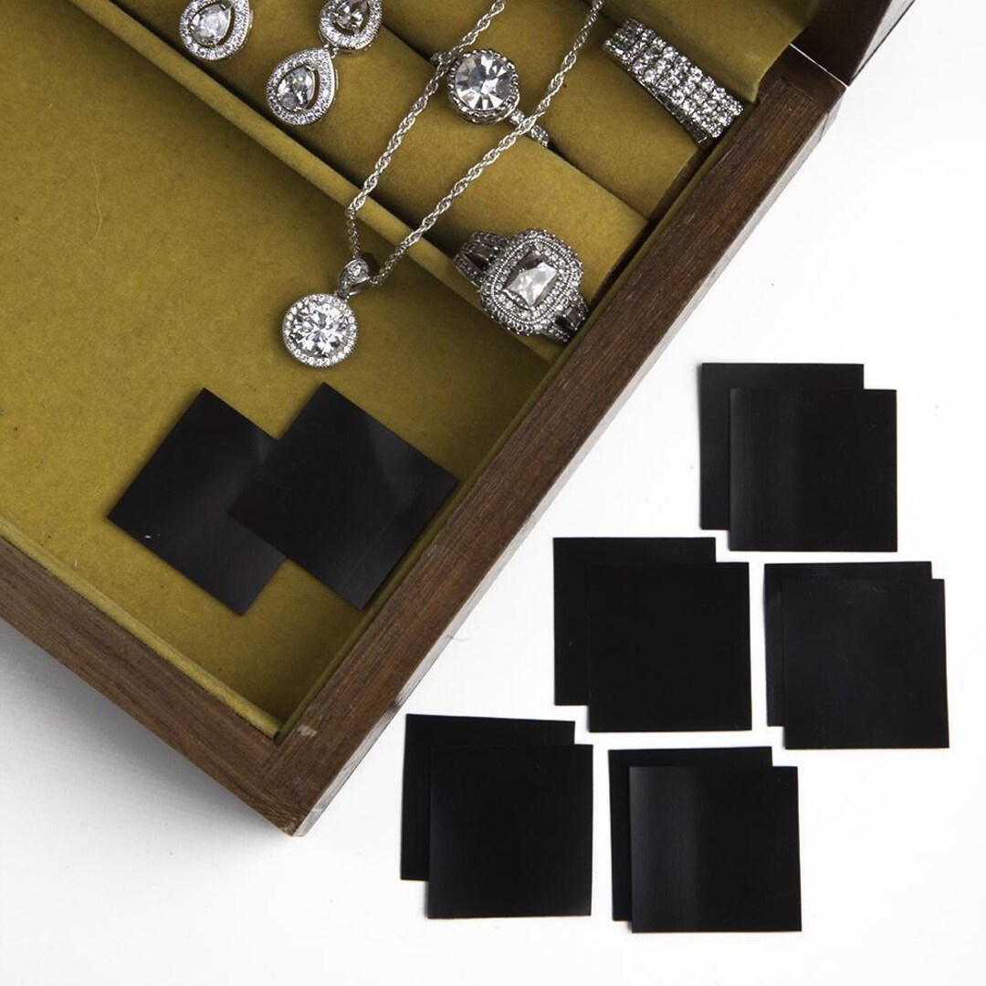 Anti Tarnish Jewelry Storage Strips Tabs Jewelry Protector Covers Bags ...