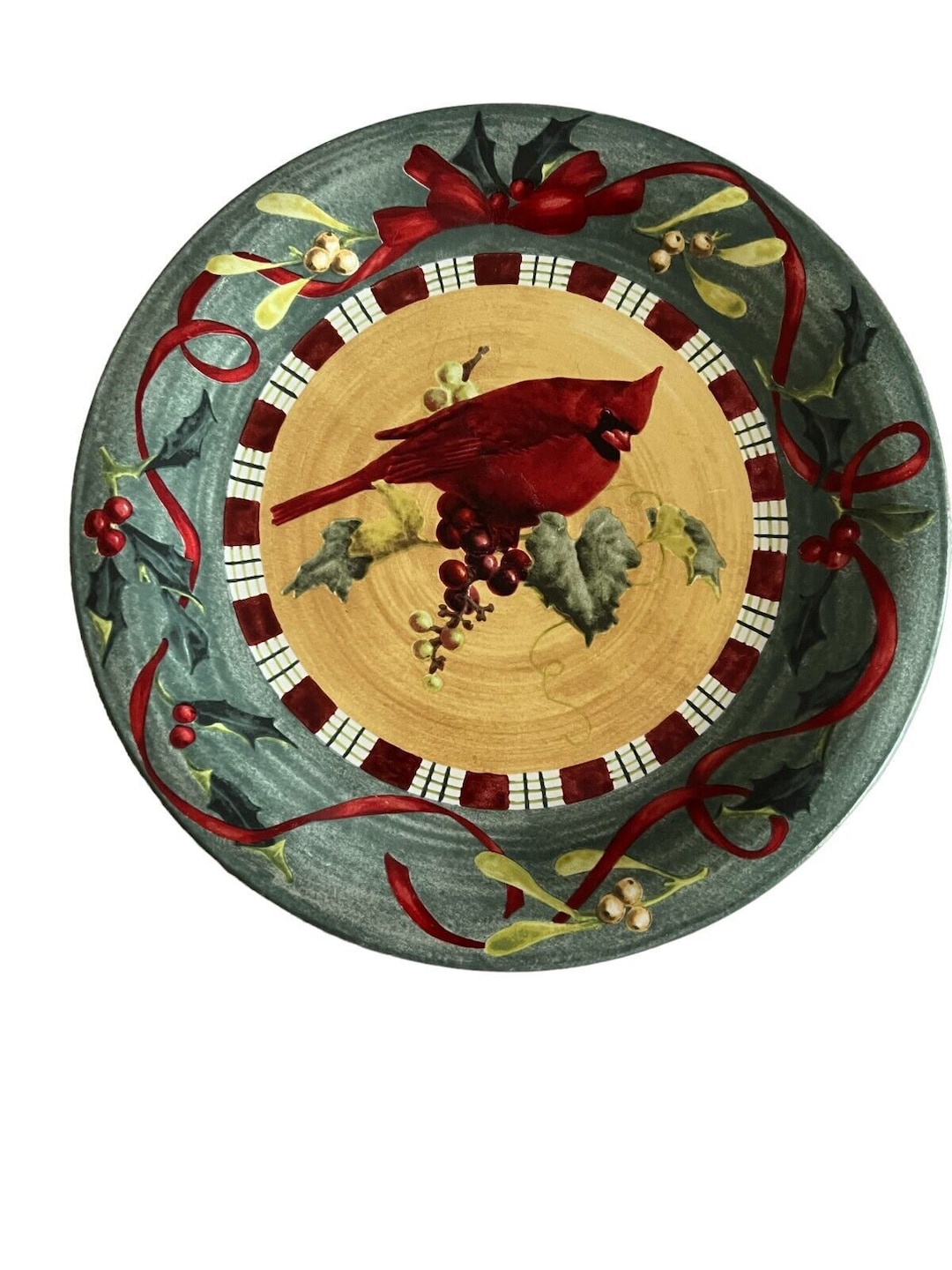 Lenox Winter Greetings Everyday Cardinal Holiday Dinner Plates - Etsy