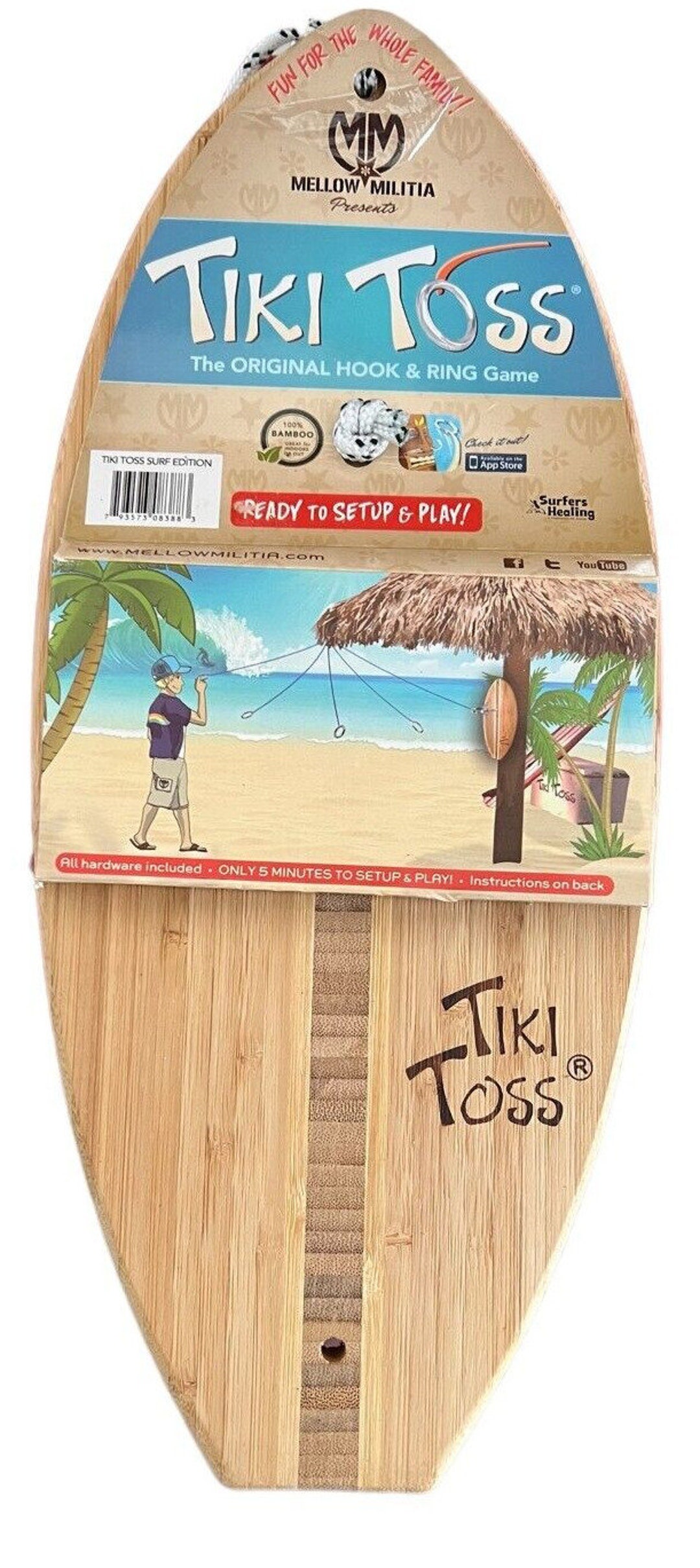 Original Tiki Toss Ring Toss Game for Adults & Kids Hook and Ring Games ...