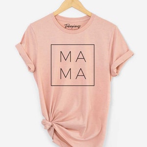 Mama Square - Unisex Crewneck T-shirt - Gift for Her, Cool Mom, New Mom ...