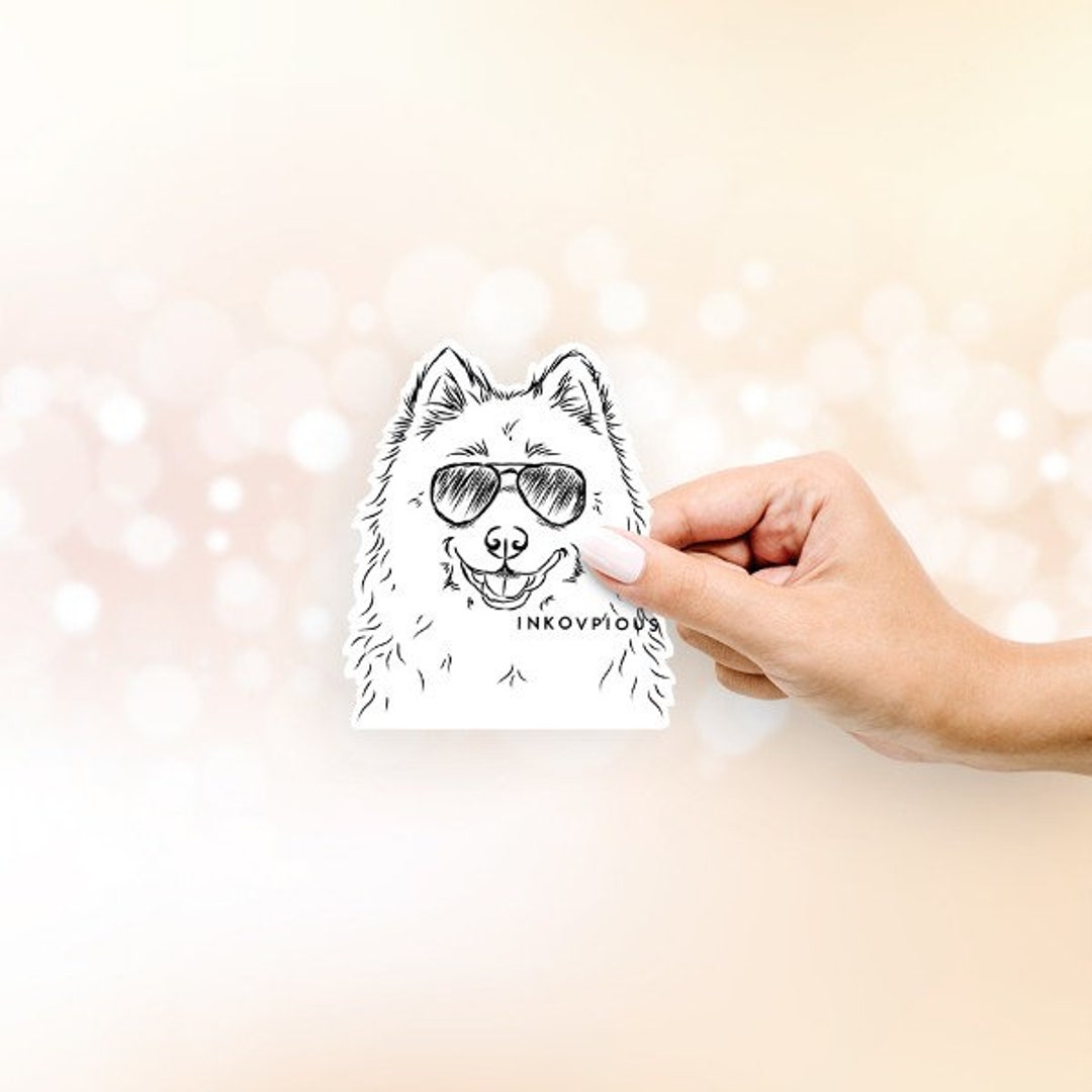Luka the Samoyed Decal Sticker, Gifts for Dog Lovers - Etsy