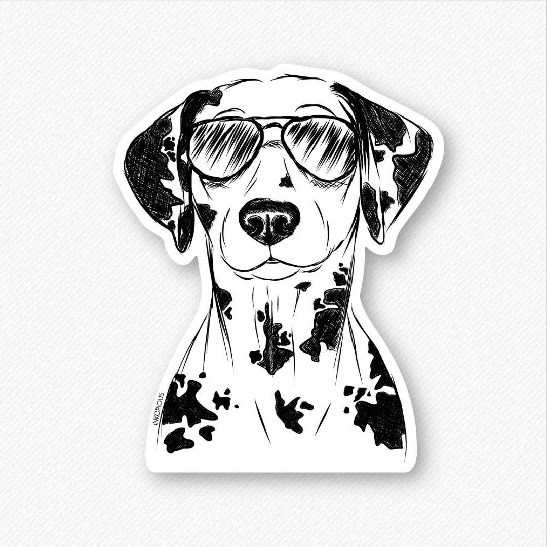 Spot the Dalmatian - Dalmatian Decal Sticker, Gifts for Dog Owner ...