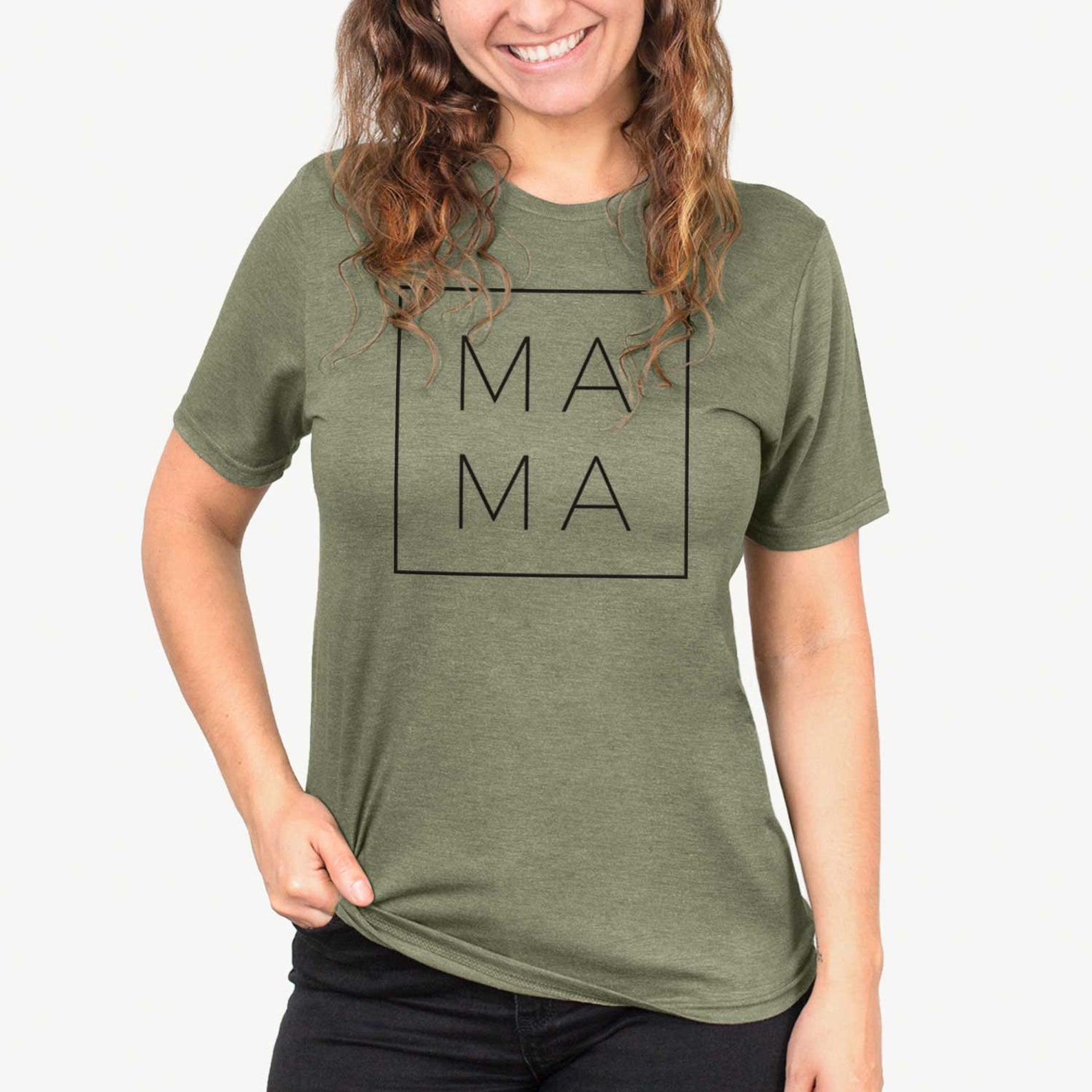Mama Square - Unisex Crewneck T-shirt - Gift for Her, Cool Mom, New Mom ...