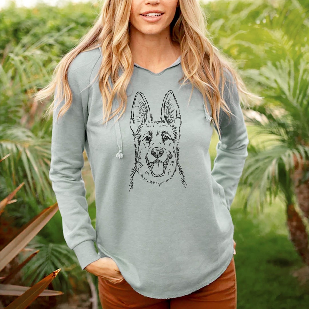 Bare Brutus the German Shepherd Cali Wave Hooded Sweatshirt Hoodie - Etsy