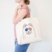 Luka the Samoyed Canvas Tote Bag - Dog Lover Gift, Doggy Bag, Cool Dog ...