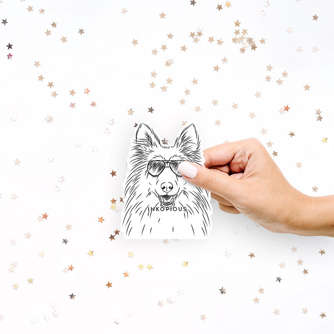 Sheldon the Shetland Sheepdog - Decal Sticker, Gifts for Dog Lovers - Etsy