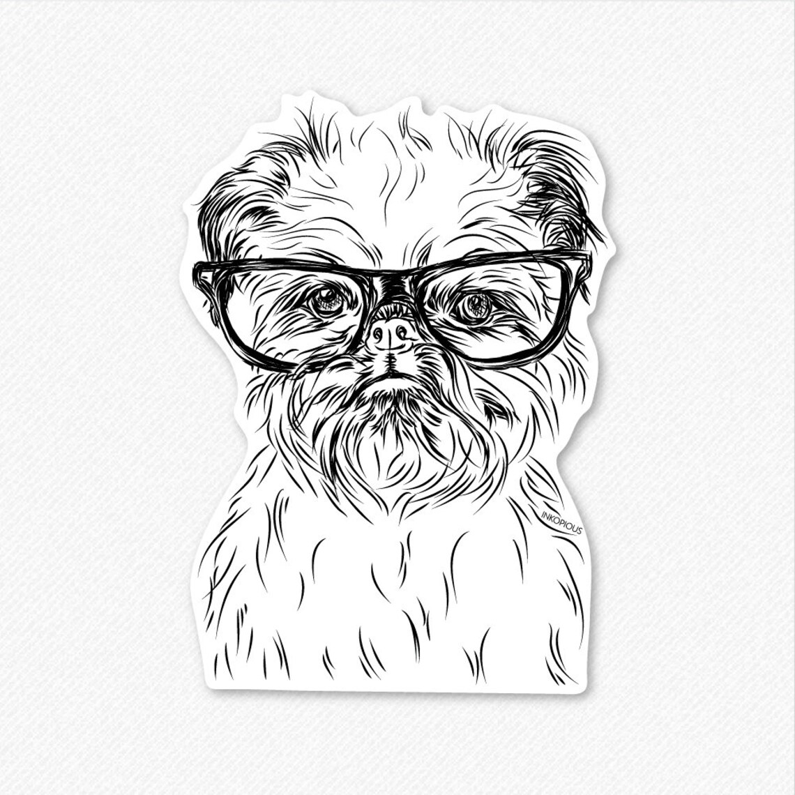 Digby the Brussels Griffon Dog Decal Sticker Gifts for Dog - Etsy