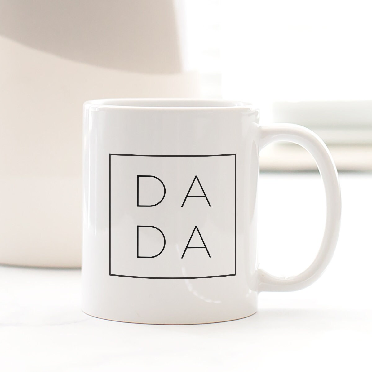 Dada Square Mug Dad Mug Father's Day Gift Gifts for | Etsy