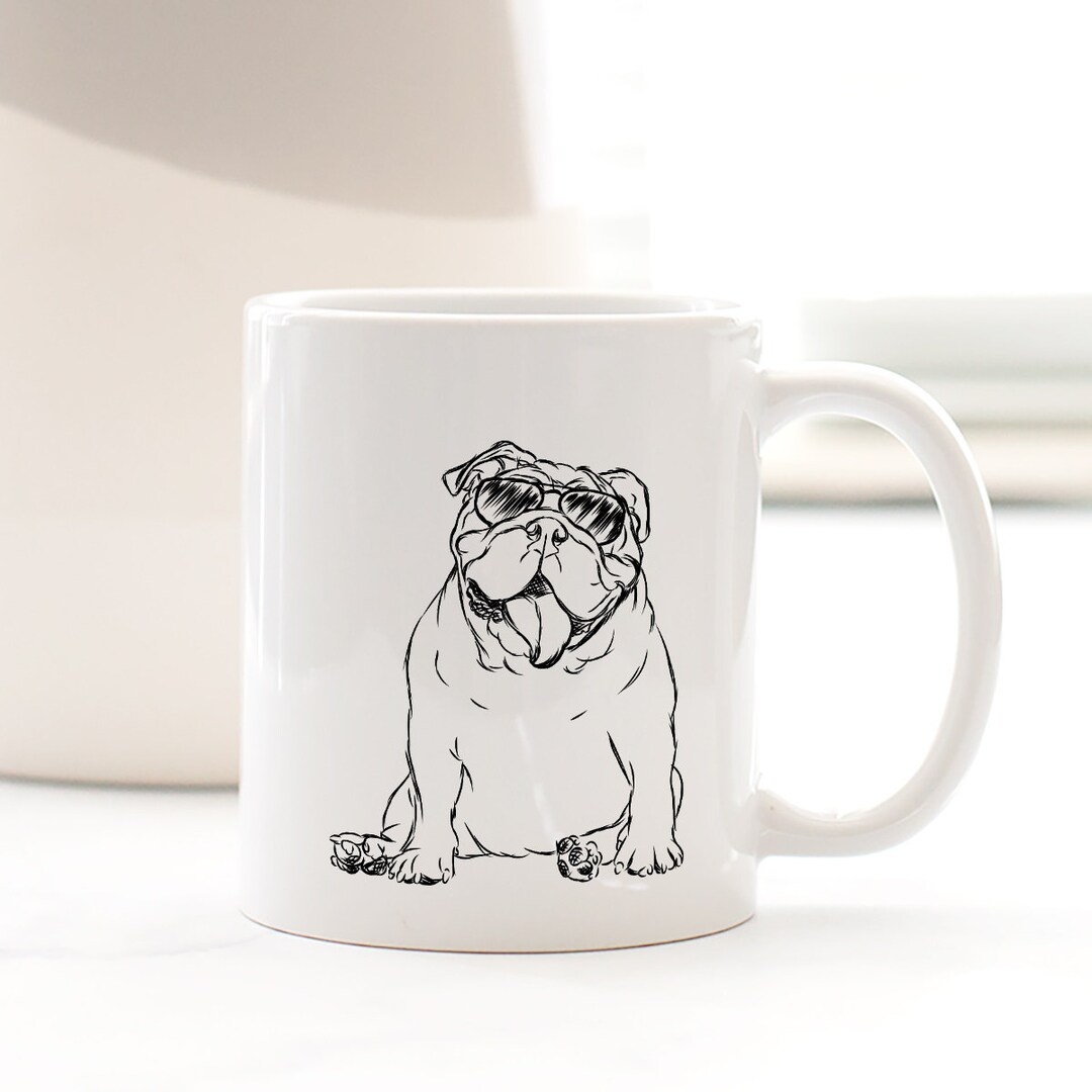 Tank English Bulldog Dog Mug - Gifts for Dog Owner, English Bulldog ...