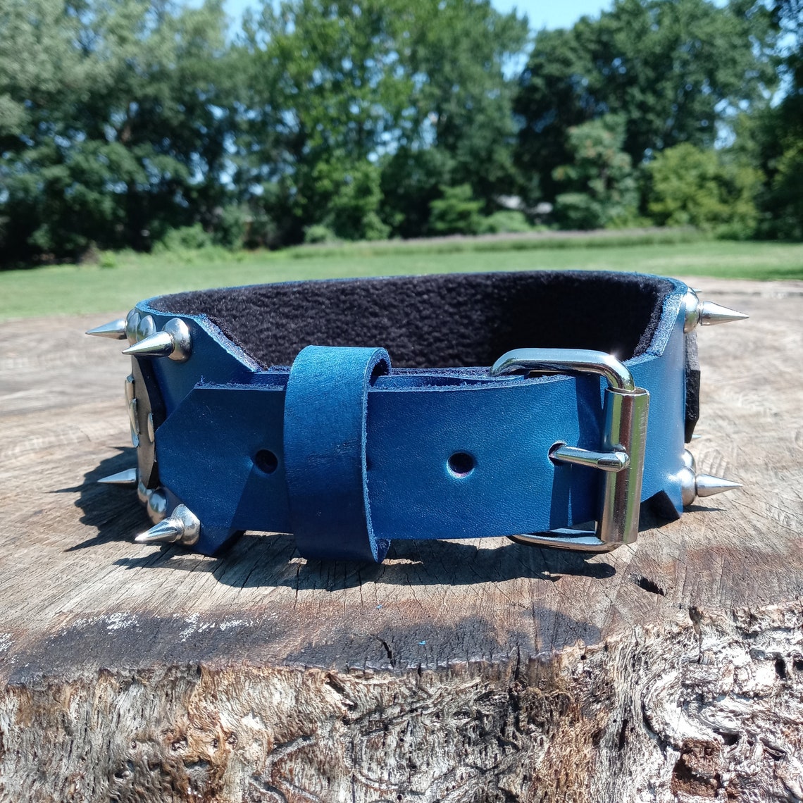 Two-toned Blue and Black Collar With Matching Leash. - Etsy