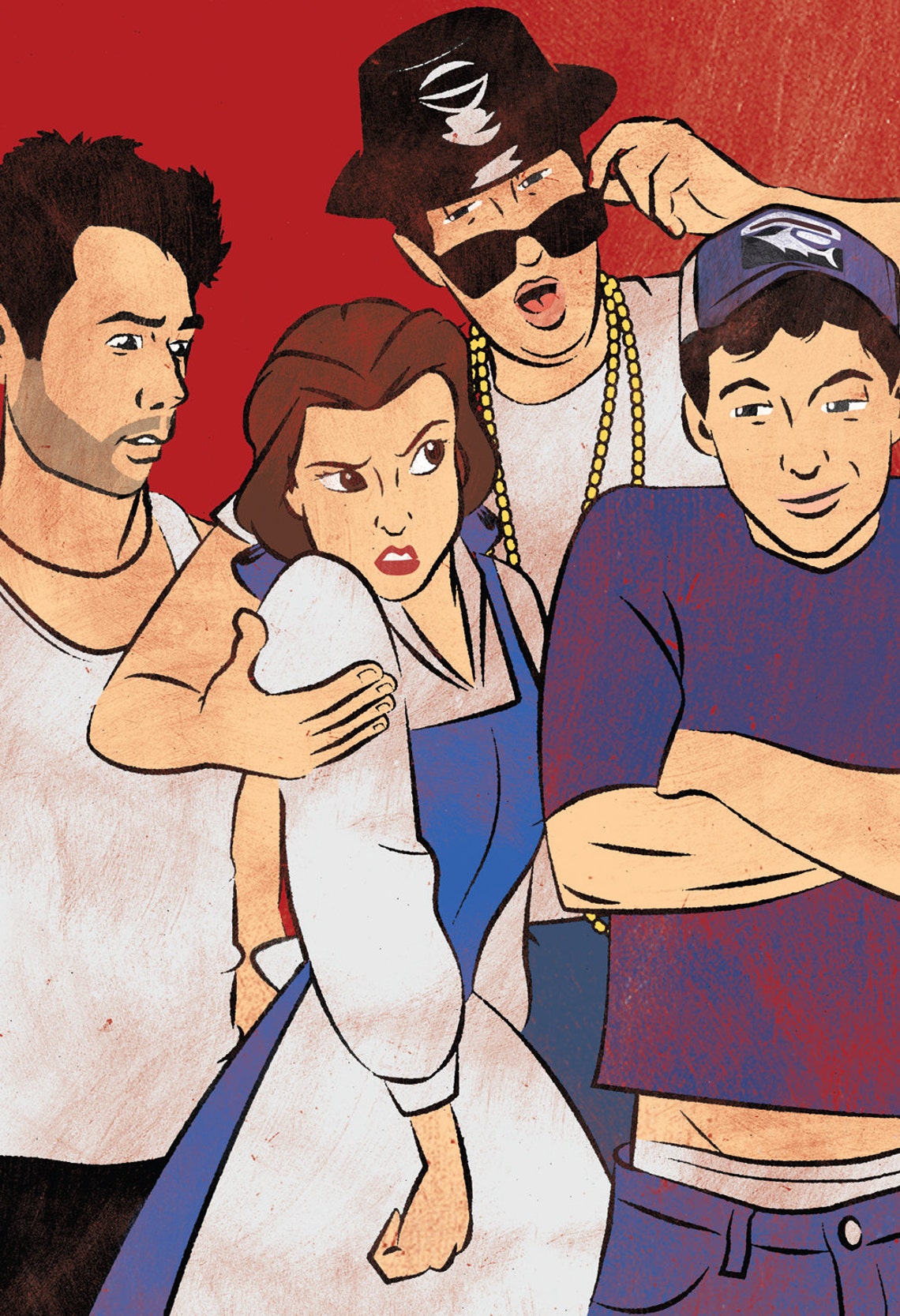 Beauty and the Beastie Boys - 13"x19" Art Print - Etsy