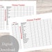 Fitness Tracker Printable, Tracker Sheets, Instant Download, Printable ...
