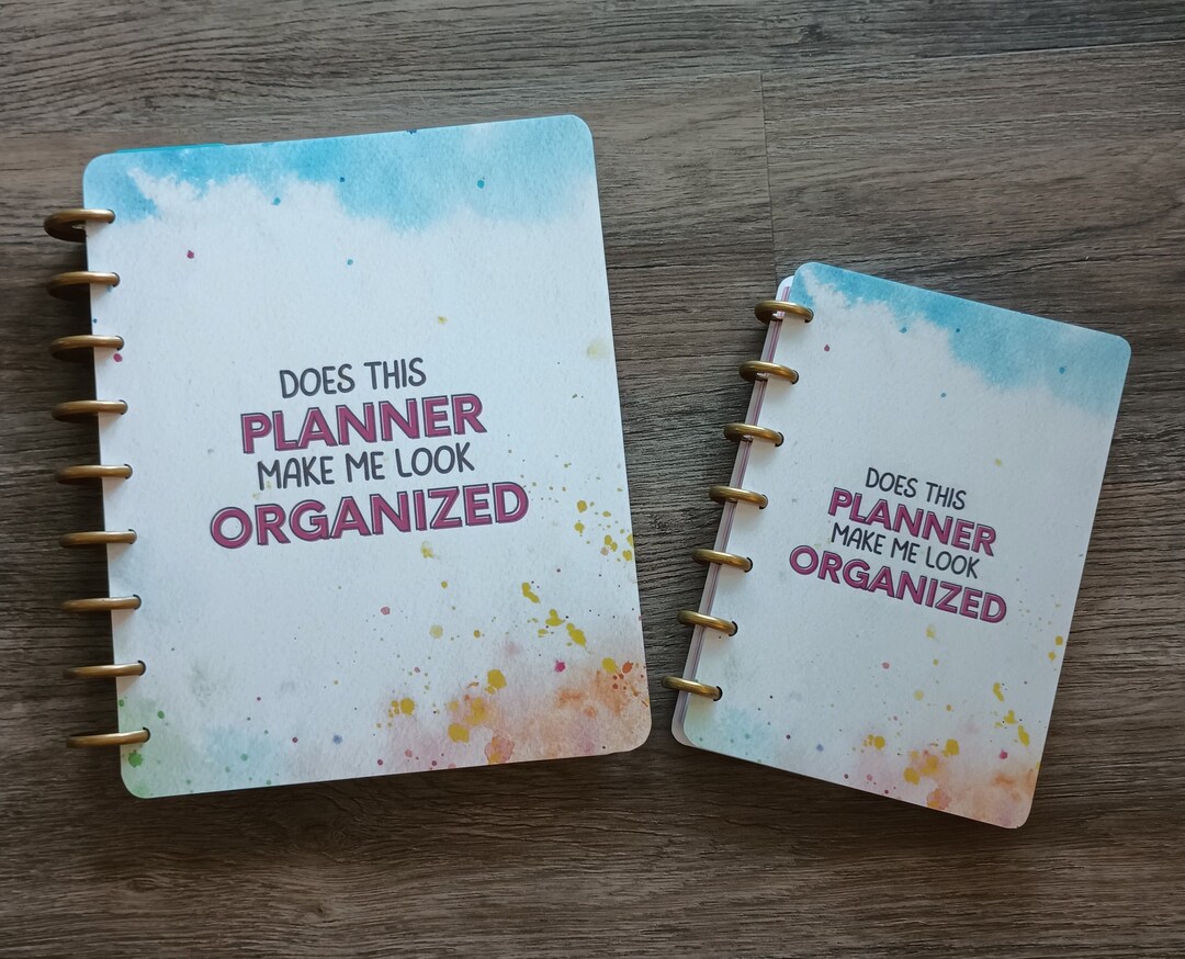 Happy Planner Cover, Make Me Look Organized Cover, Sassy Disc Planner ...