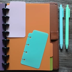 Pastel Disc Planner Bookmark, Pastel Insert, Spiral Bookmark, Daily ...