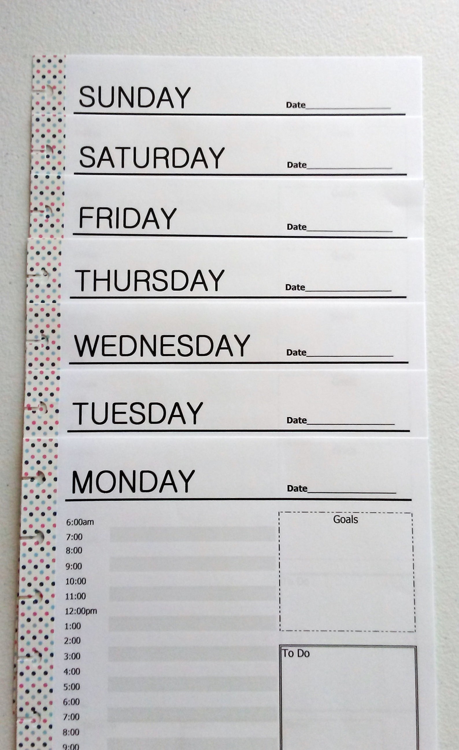 Daily Tracker Sheets Happy Planner Inserts Planner - Etsy