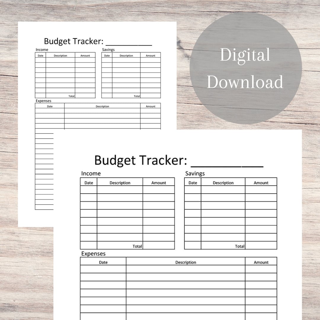 Budget Tracker Printables, Finance Tracker, Personal Expense Tracker ...