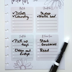 Dry Erase Dashboard, To-do List Dashboard, Reusable Dashboard ...