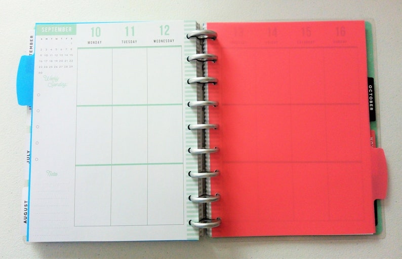 Disc Tab Dividers Index Dividers Daily Planner Divider | Etsy