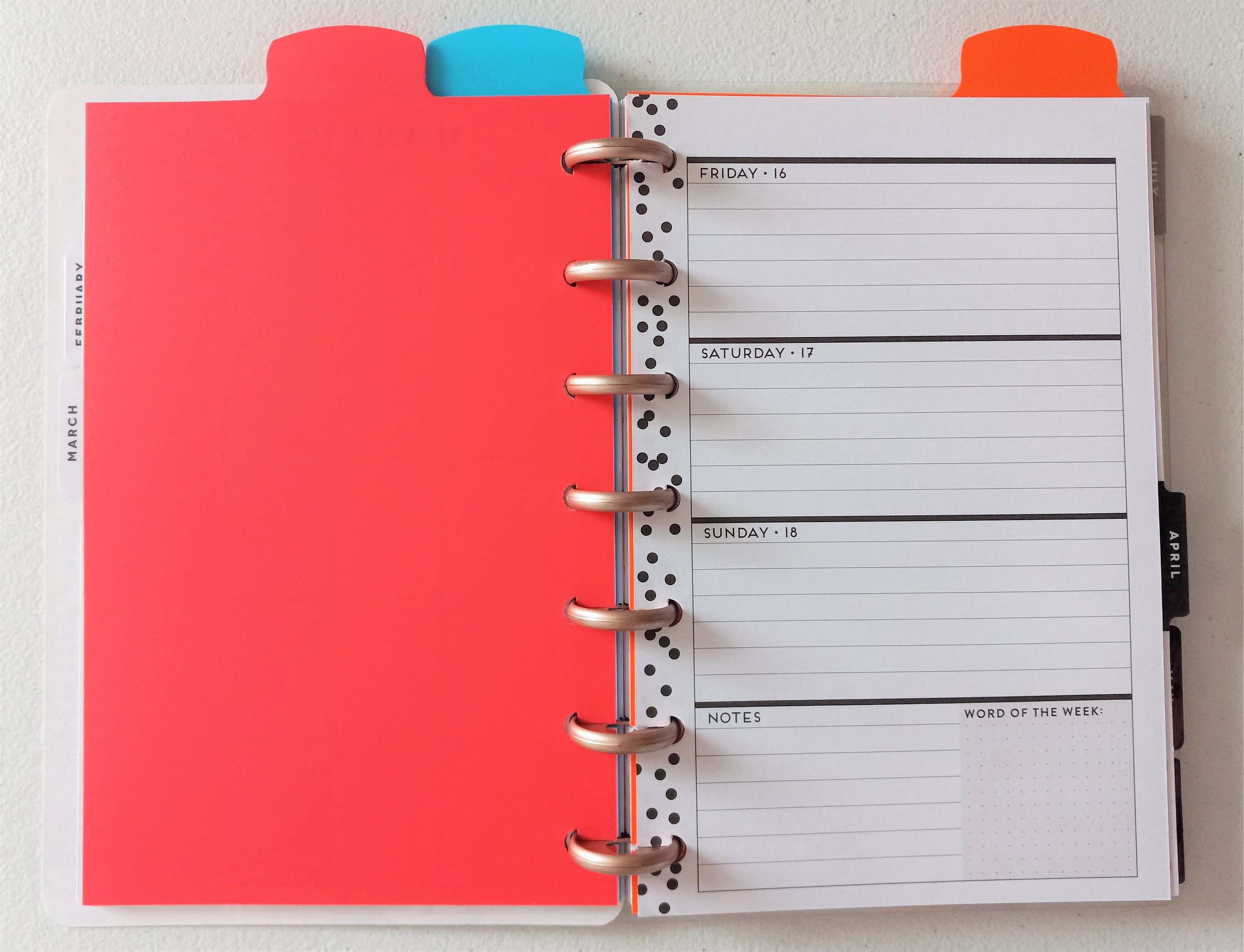 Mini Top Tab Dividers Planner Dividers Index Dividers - Etsy