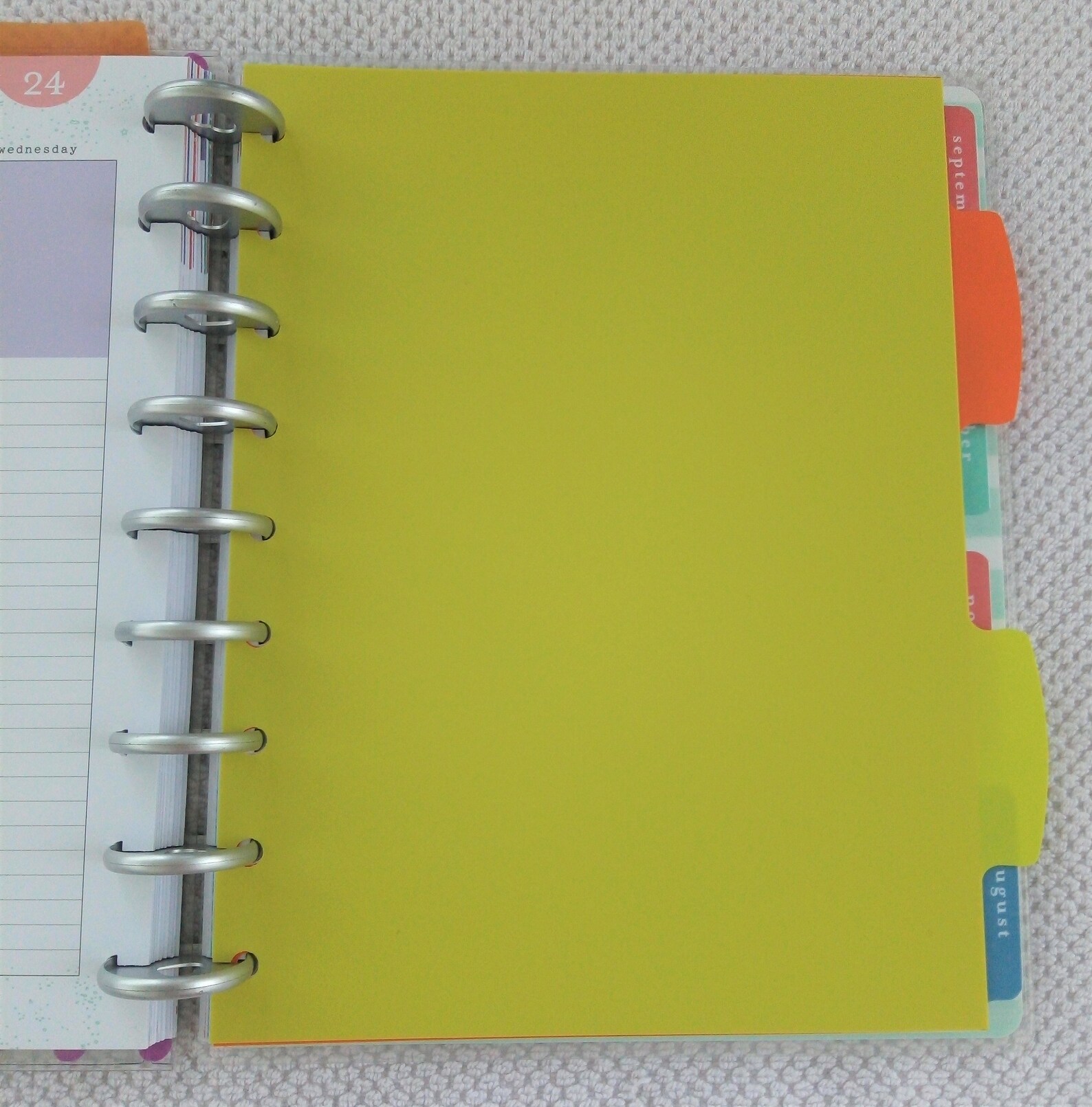 Daily Planner Dividers Planner Inserts Tab Dividers Index | Etsy