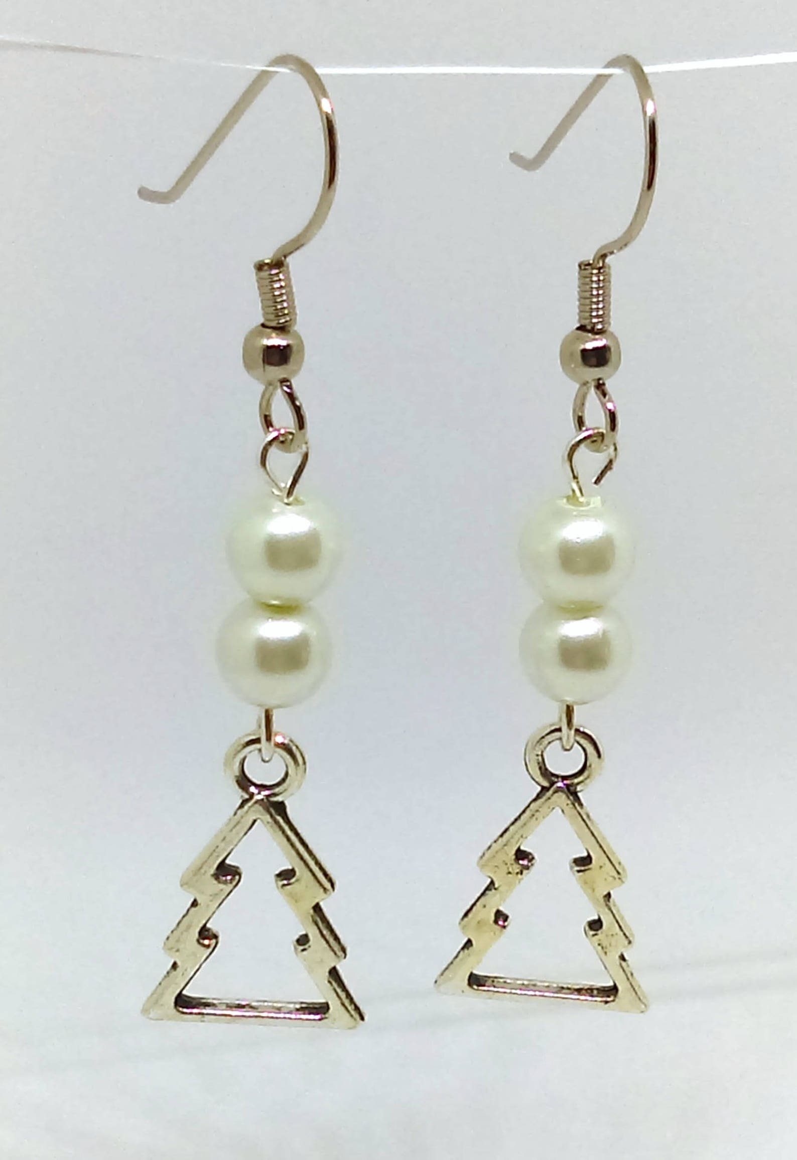 Christmas Earrings Beaded Earrings Charm Earrings Dangle - Etsy