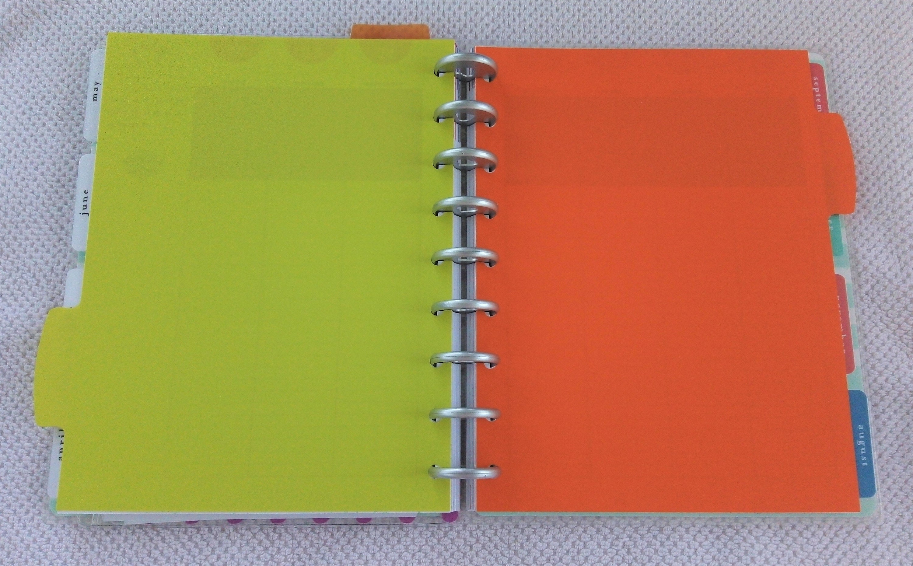 Daily Planner Dividers Planner Inserts Tab Dividers Index | Etsy