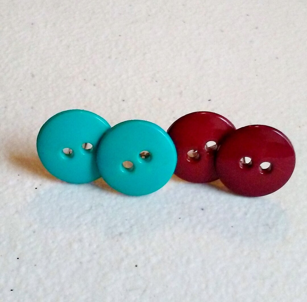 Button Stud Earrings, Solid Color Studs, Button Studs, Small Stud ...