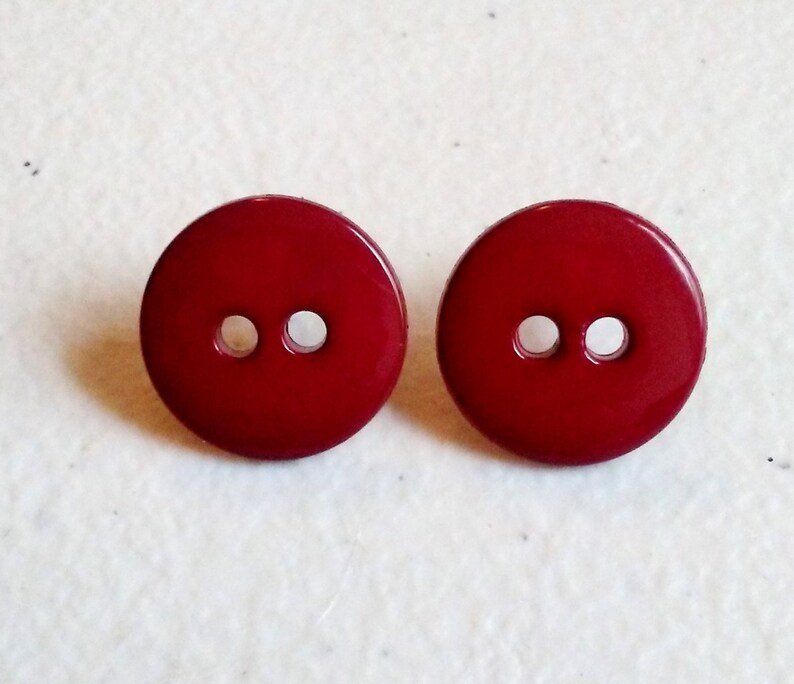 Button Stud Earrings Solid Color Studs Button Studs Small - Etsy