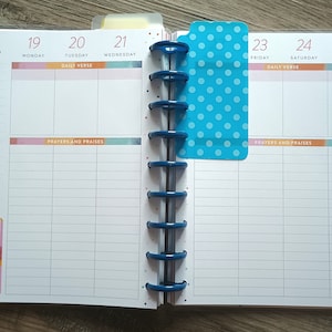 Polka Dot Planner Bookmark: Disc or Spiral Planner Insert, Snap-in ...