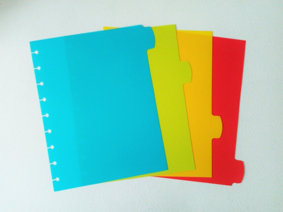 Bright Tab Dividers Planner Divider Index Divider Disc - Etsy