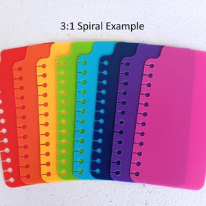 Pastel Disc Planner Bookmark, Pastel Insert, Spiral Bookmark, Daily ...