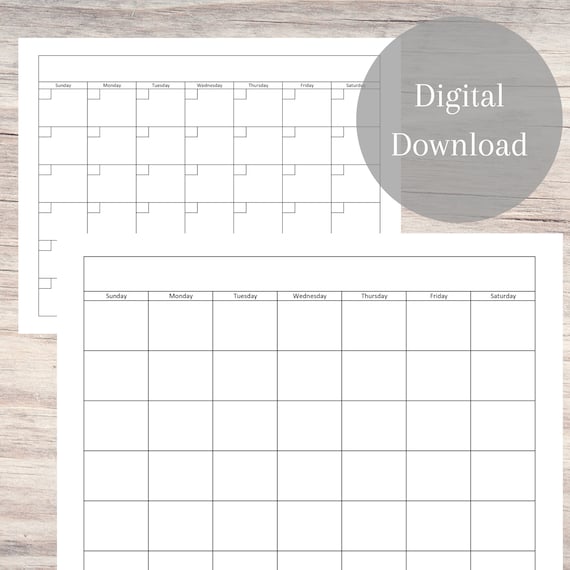 Hojas De Calendario Imprimibles