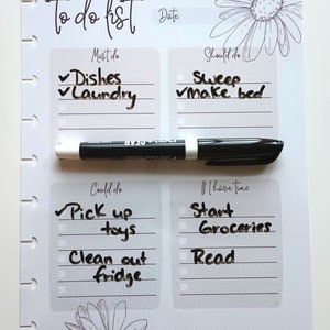 Dry Erase Dashboard, To-do List Dashboard, Reusable Dashboard ...