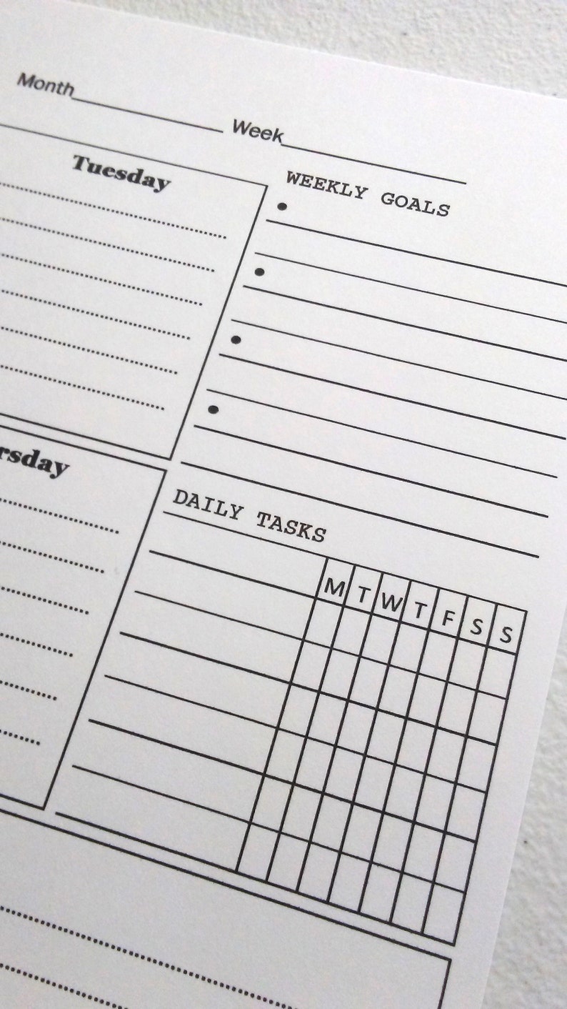 Happy Planner Tracker Weekly Tracker Planner Accessory | Etsy