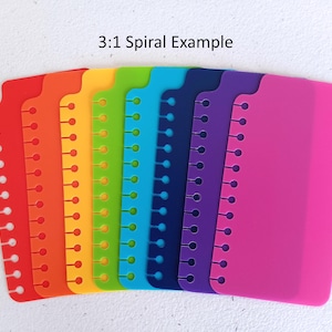 Colorful Disc Planner Bookmark: Solid Color Page Marker for Disc, Ring ...