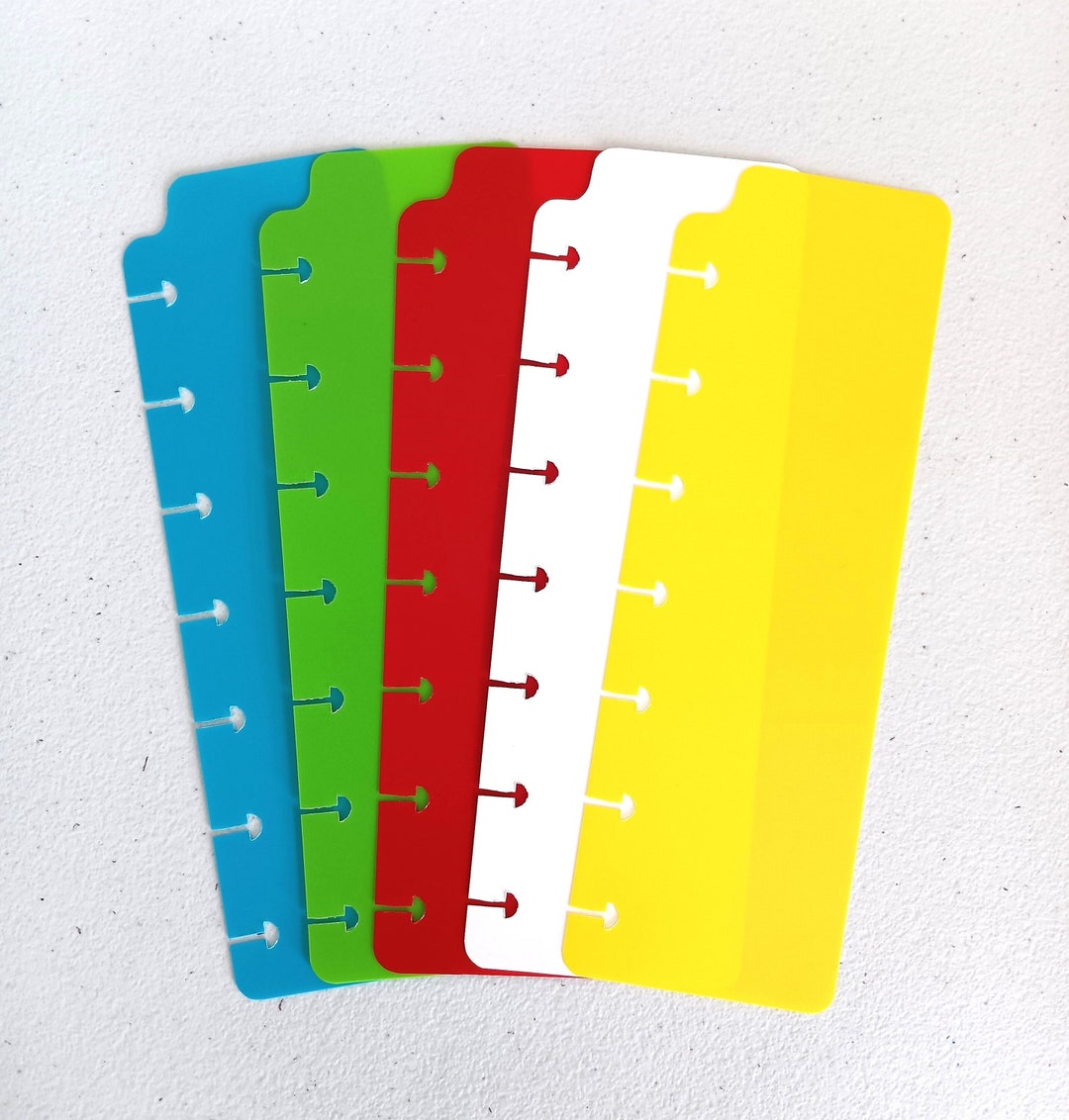 Colorful Planner Bookmark, Set of 5, Daily Planner Insert, Page Marker ...