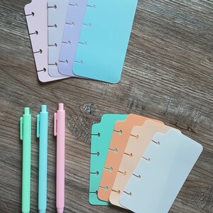 Pastel Disc Planner Bookmark Pastel Insert Pastel Bookmark - Etsy