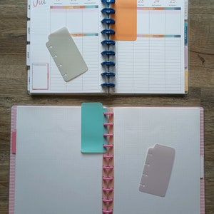 Pastel Disc Planner Bookmark, Pastel Insert, Spiral Bookmark, Daily ...