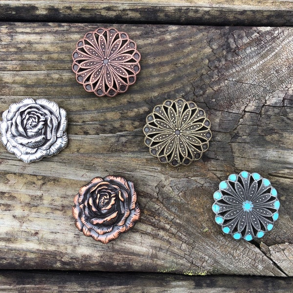 Round Conchos - Etsy
