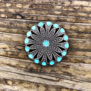 Beautiful Floral Style Conchos for Leather and Wood - Etsy