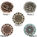 Beautiful Floral Style Conchos for Leather and Wood - Etsy