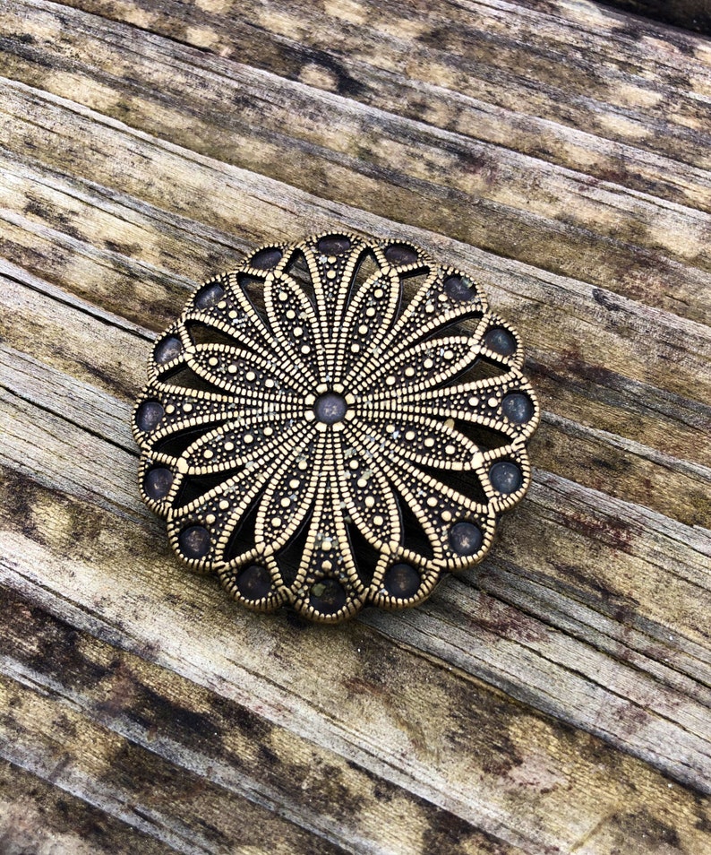 Beautiful Floral Style Conchos for Leather and Wood - Etsy