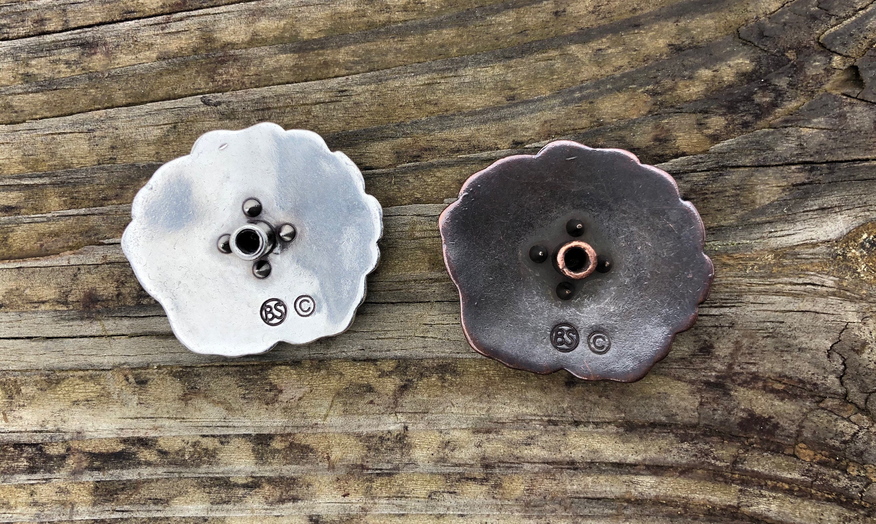 Beautiful Floral Style Conchos for Leather and Wood | Etsy