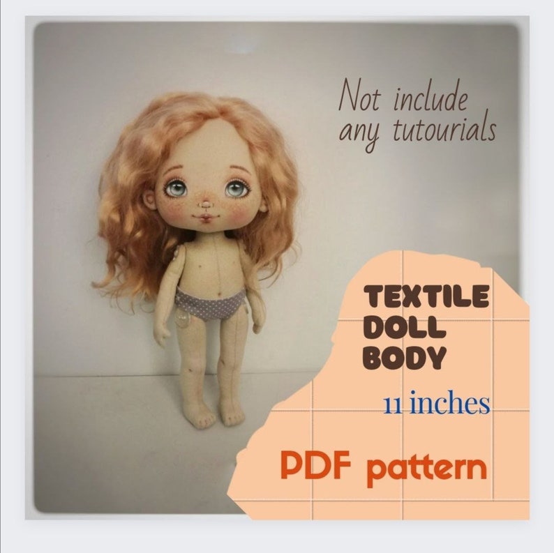 Doll Body PDF Pattern MADLEN - Etsy