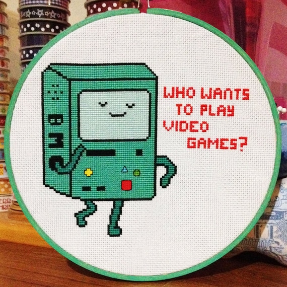 Adventure Time BMO Cross Stitch Pattern | Etsy