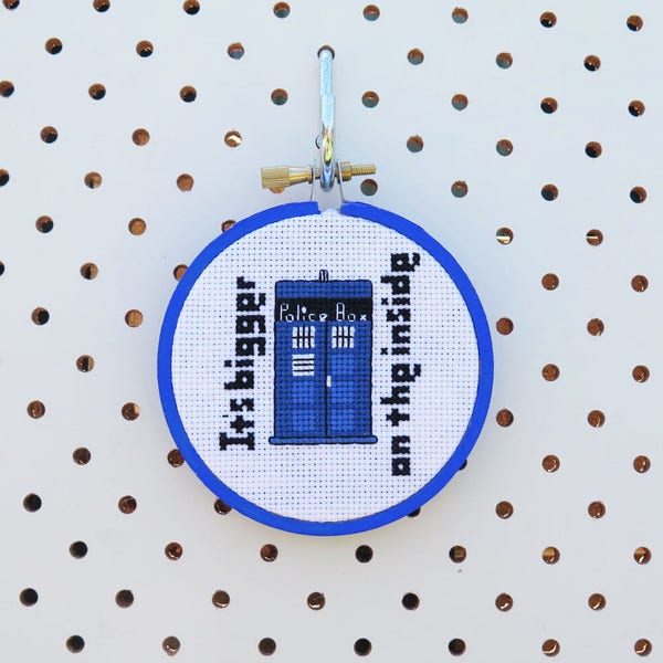 Tardis Cross Stitch - Etsy