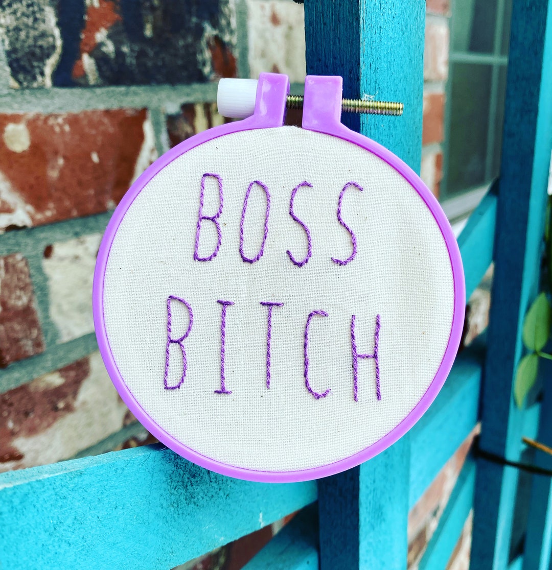 Boss Bitch (embroidery Pattern) - Instant Download - Etsy