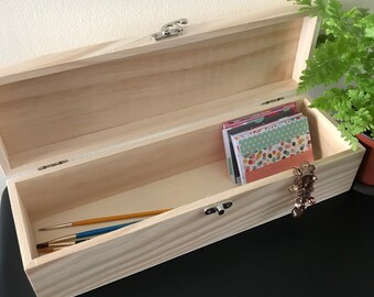 Long Wooden Box - Etsy